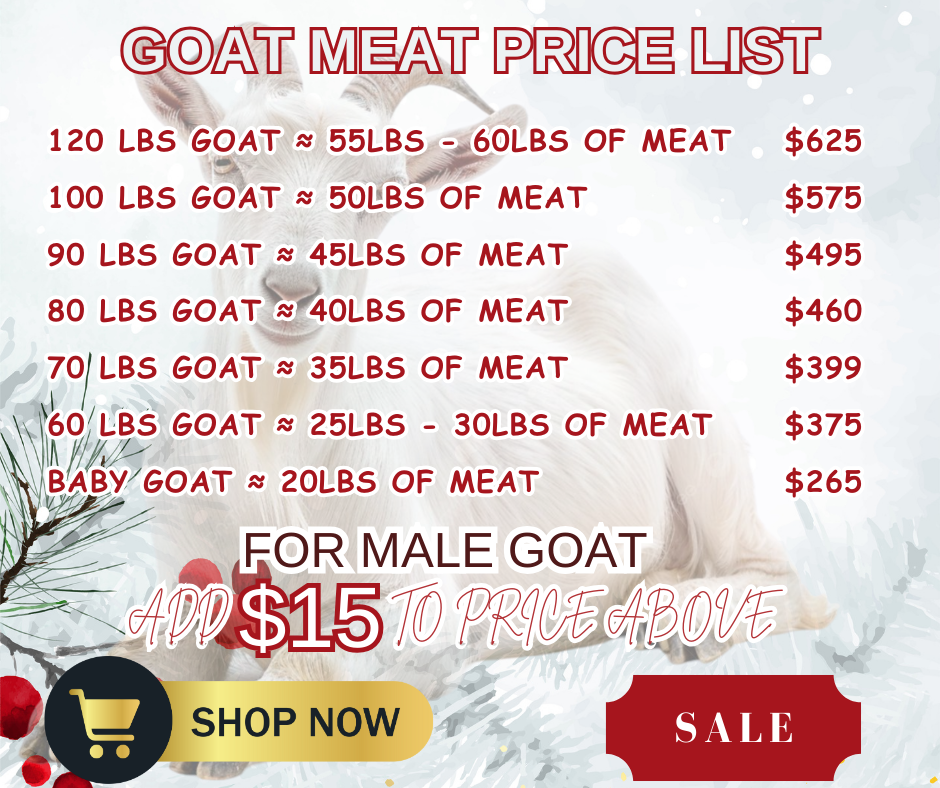 Whole Live Goat for Meat - Slaughter Goats Grass Fed | Oba Farms